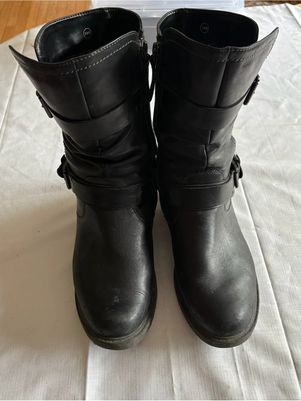 Earth | Shoes | Earth Black Leather Combat Moto Boots | Poshmark